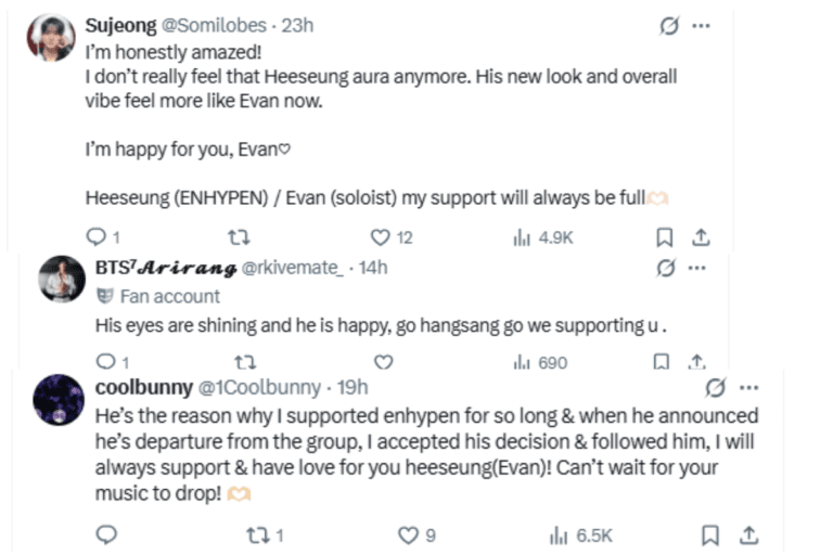 Heeseung Makes His First Public Appearance as Evan